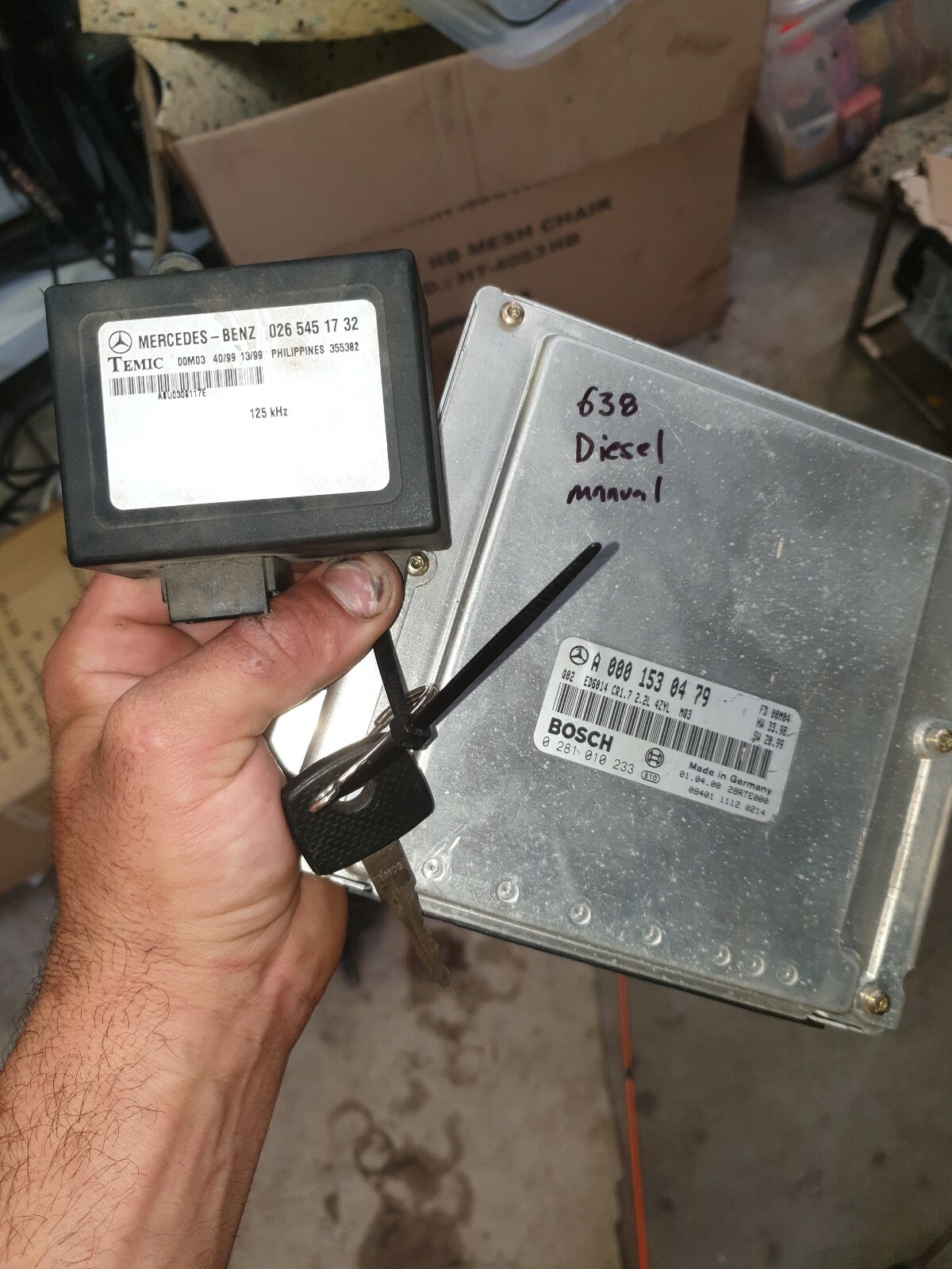 Mercedes Benz vito 638 ecu wsp key diesel manual (start error) control ...