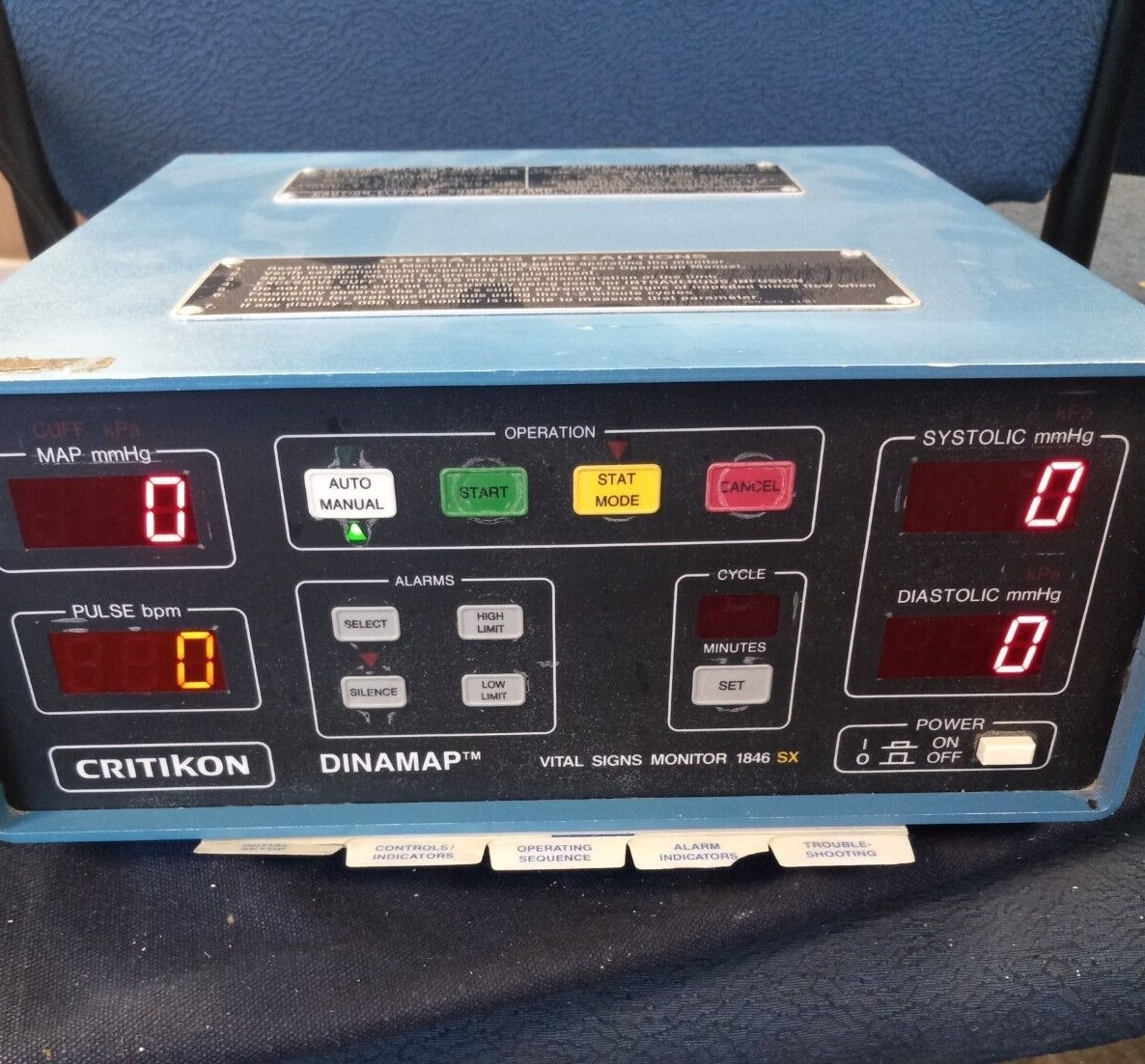 L👀K Critikon Dinamap Vital Signs Monitor 1846 SX Untested No Cords | eBay