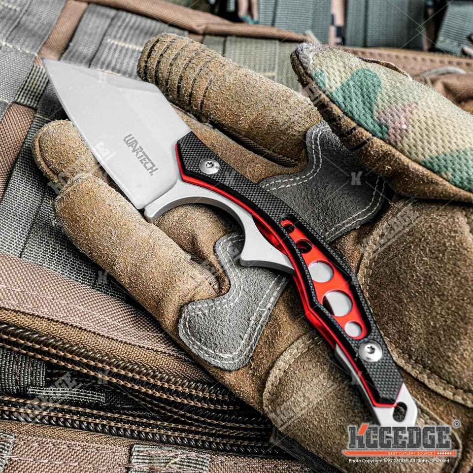 7.25" Tactical Fixed Blade Knife With Sheath Combat Knife Survival ...