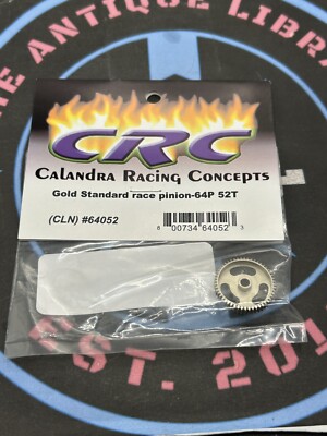 Calandra Racing. Gold Standard Race Pinion. 64P 52T. 64052 | eBay