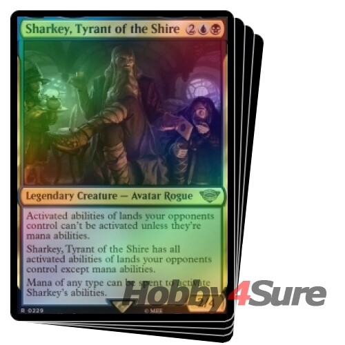 Foil Sharkey, Tyrant Of The Shire X4 M/NM Magic MTG The Lord Of The ...