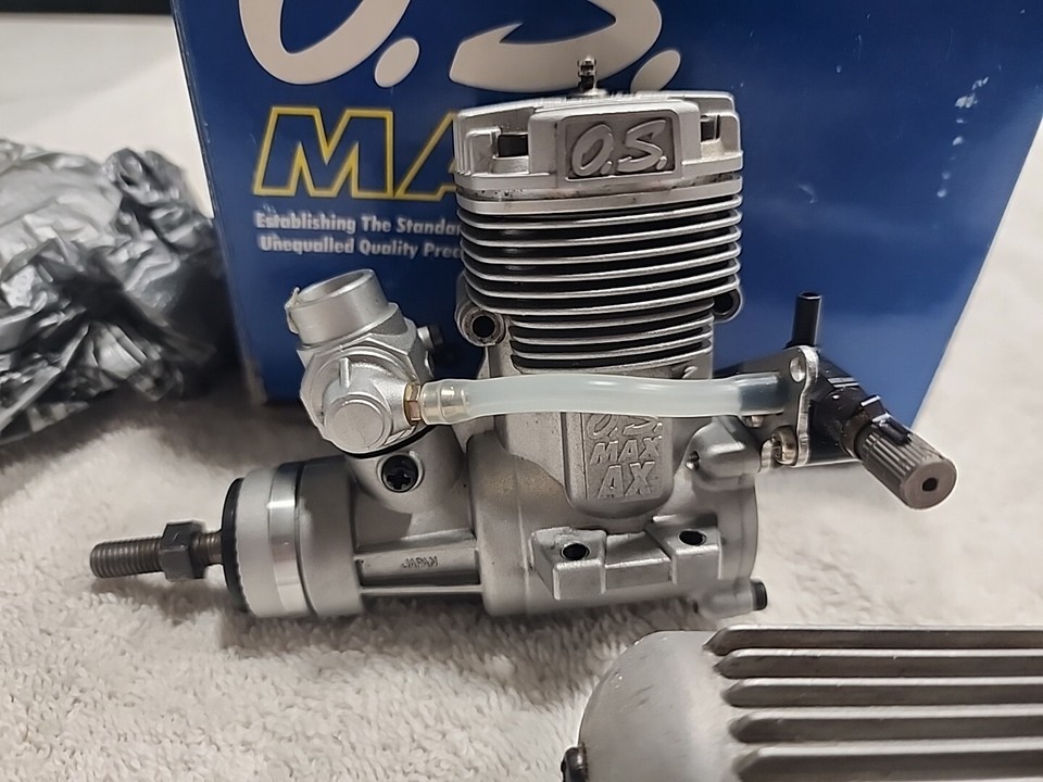 OS Max 46 AX Nitro RC Airplane Engine with 873 Muffler CLEAN UNTESTED ...
