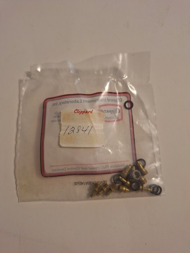 NEW PACK OF (10) CLIPPARD 12841-PKG barb fittings 1/16"Hose 10-32 Flush ...