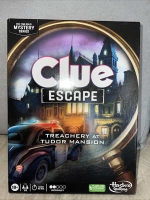 Clue Escape Board Game Treachery at Tudor Mansion One Time Play NEW ...
