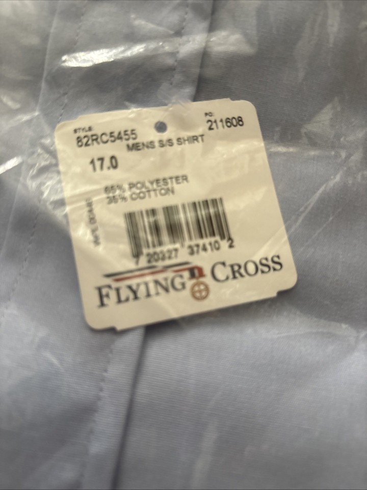 Vintage Flying Cross POSTAL Uniform Shirt- Perma Press- 17.0-Deadstock ...