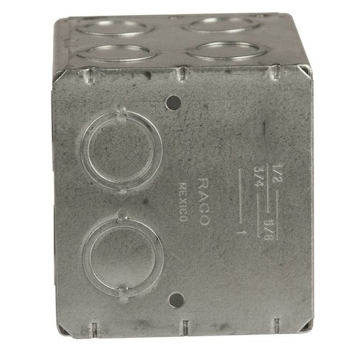 Raco 696 Electrical Box, 45 Cu In, Masonry Box Type, 2 Gangs ...