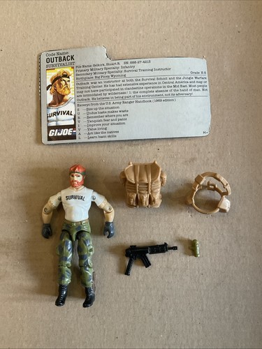 Gi Joe Outback 1987 Figure Near Complete With Card | eBay UK