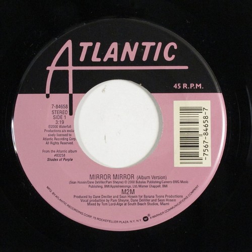 90s Pop 45 M2M Mirror Mirror ATLANTIC VG+ with jukebox tag HEAR h | eBay
