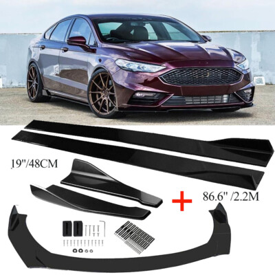 For 2008-2022 Ford Fusion Mondeo Front Bumper Lip Spoiler Diffuser Side ...