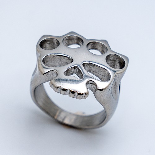 Punisher Knuckles Stainless Steel Ring 194 | eBay