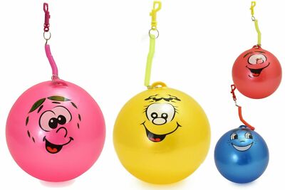 9" Fruity Scented Smelly Ball Inflatable Smiley Face With Keyring Kids ...
