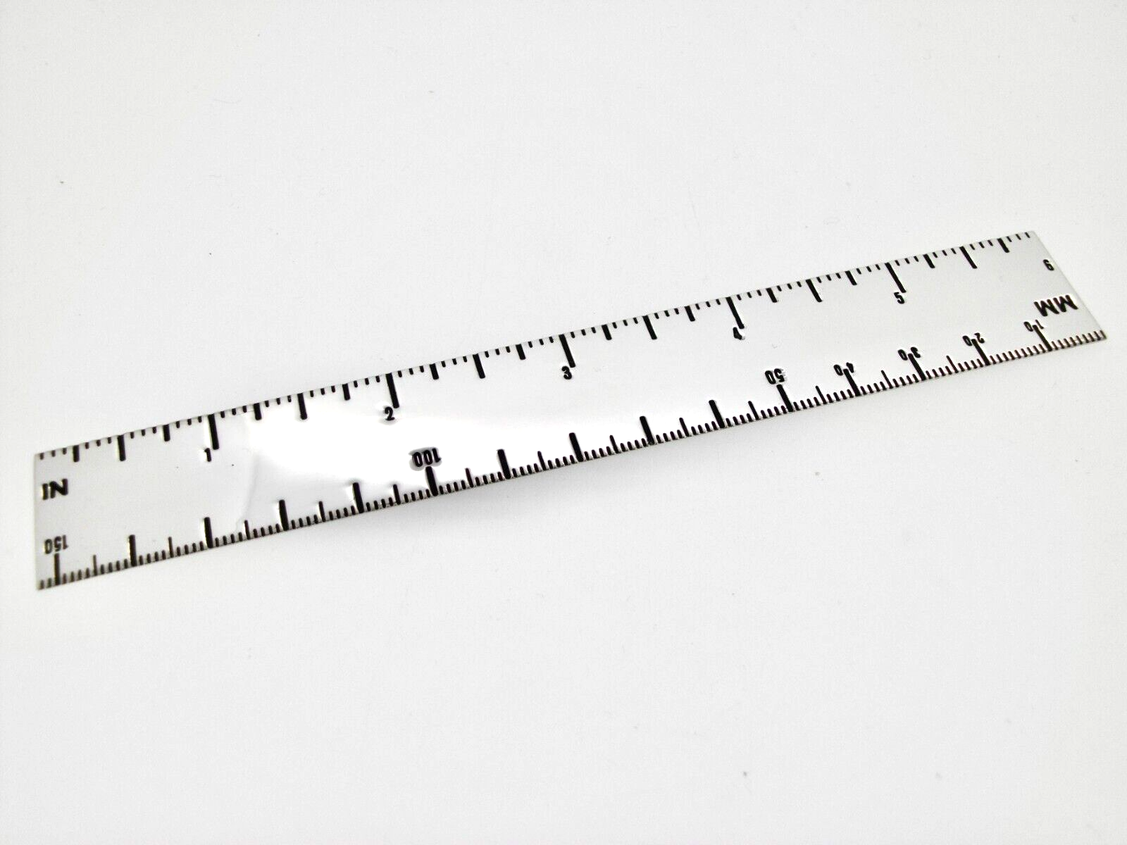 Six Inch Ruler Hayward Sterling Silver engraveable Inches and mm | eBay