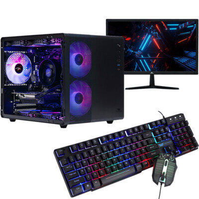 Gaming PC Bundle 22" Core i5 256GB SSD + 500GB 16GB RAM GT710 2GB ...