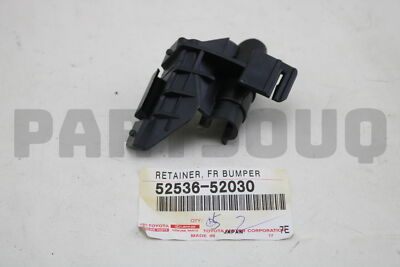 5253652030 Genuine Toyota RETAINER, FRONT BUMPER SIDE, LH 52536-52030 ...