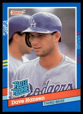 1991 Donruss Rated Rookie #45 Dave Hansen Los Angeles Dodgers | eBay