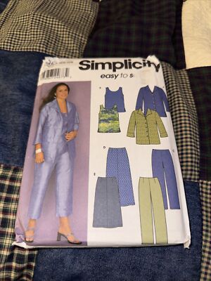 Simplicity 9583 Womens Plus Tops Pants Skirt Sewing Pattern Uncut Size ...