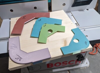 Router Radius Jigs 25mm - 100mm Curve Desktop Kitchen Top Pack Of 5 ...