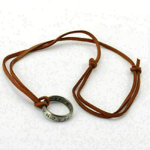 Uncharted 4 Drake's Bronze Ring Pendant Necklace Metal Cosplay Souvenir ...
