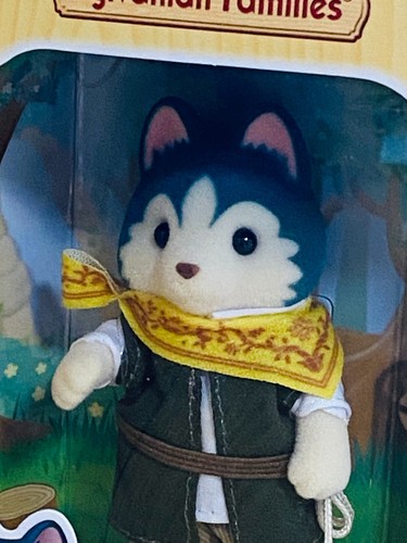 Sylvanian Families Doll Husky brother Bruce Calico Critters Mini Figure ...