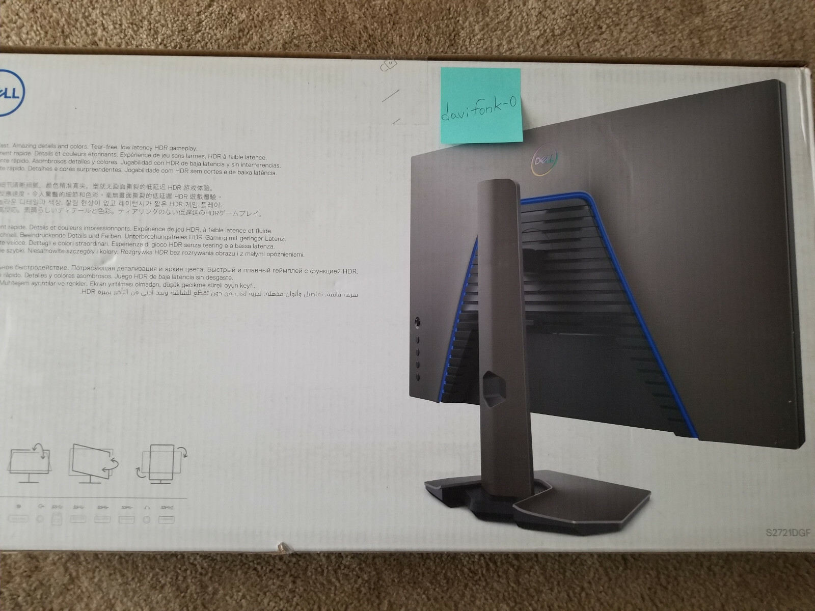 New Dell S2721DGF 27' IPS QHD 2560x1440p | Grelly USA