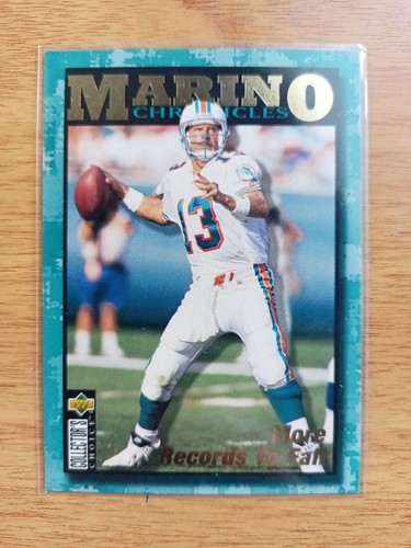 DAN MARINO 1995 UD COLLECTORS CHOICE "CHRONICLES," INSERT FOOTBALL CARD ...