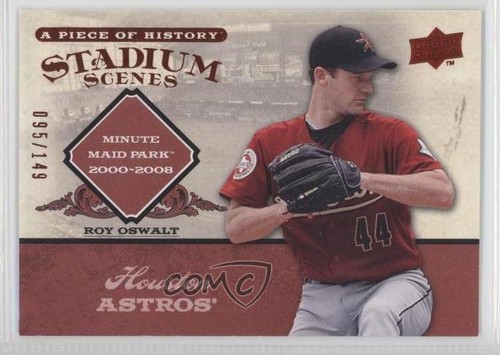 2008 Upper Deck A Piece of History Stadium Scenes Red /149 Roy Oswalt # ...