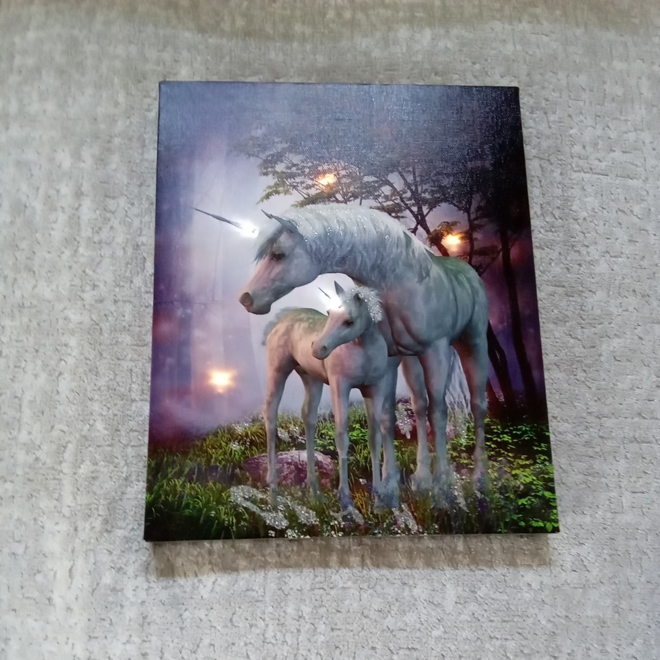Battery Operated Light Up Unicorn Picture(batteries not included) 8×10 ...