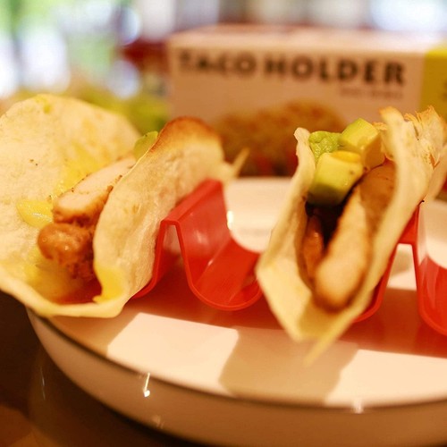 Dining Wave Taco Holder Stand – BPA-Free Plastic Rack Tray for Mexican ...