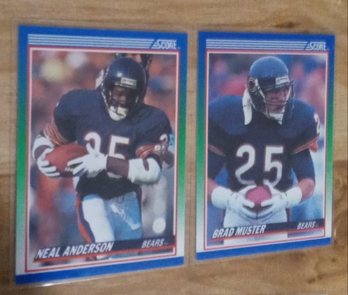 Chicago Bears 1990 Score Brad Muster #17+ Neal Anderson NM-MINT | eBay