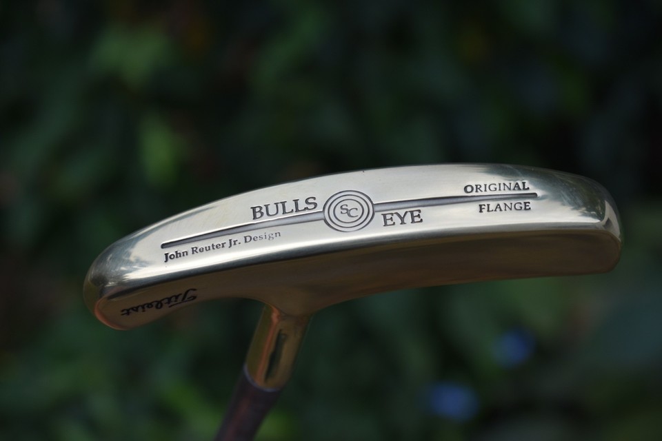 Custom Gold Scotty Cameron SC Titleist Bullseye Putter + Head Cover ...