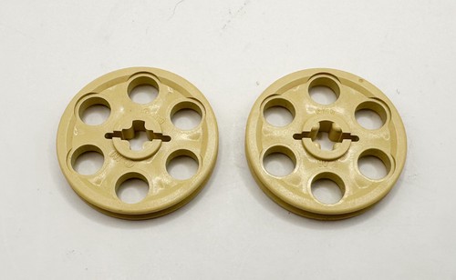Lego Technic Wedge Belt Wheel Pulley Tan - 2 Pieces | eBay