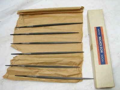 Box 7 NOS Nicholson XF 6" Inch 2 Cut American Pattern Square Files ...