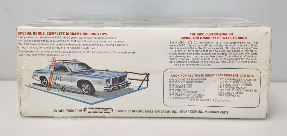 MPC 1975 Plymouth Roadrunner Skier 1/25 Plastic Car Model Kit 1-7525 ...
