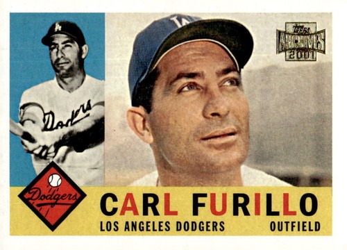 2001 Topps Archives #332 Carl Furillo Gray back | eBay
