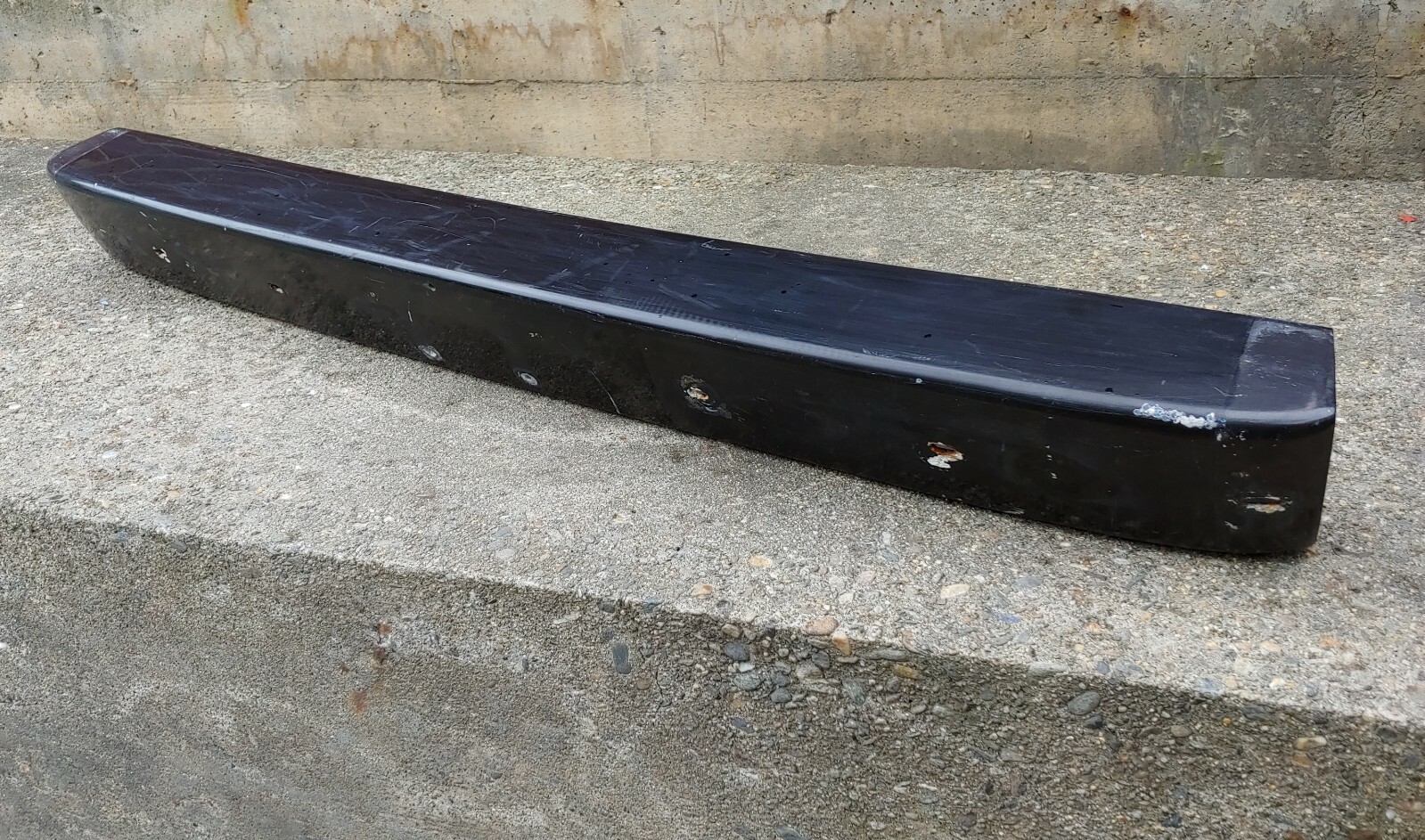 NICE CLEAN USED ORIGINAL GENUINE PORSCHE 944 951 REAR BUMPER BEAM BLACK ...