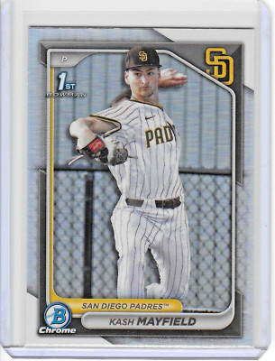 2024 Bowman Draft Chrome Refractor KASH MAYFIELD 1st #BDC-70 San Diego ...