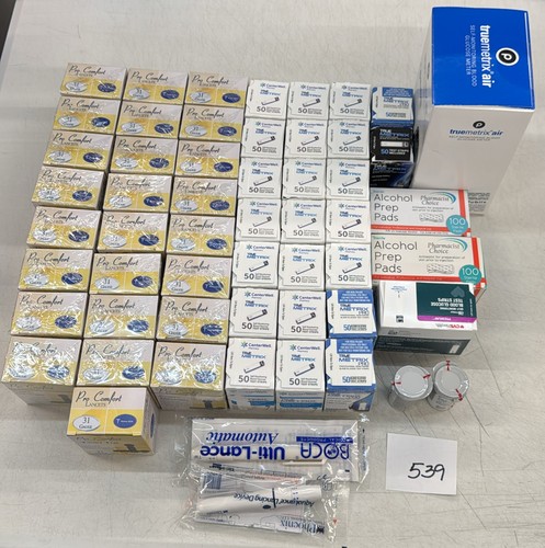 1.350 TRUE METRIX Test Strips, lancets, pads, meter, dinged. | eBay