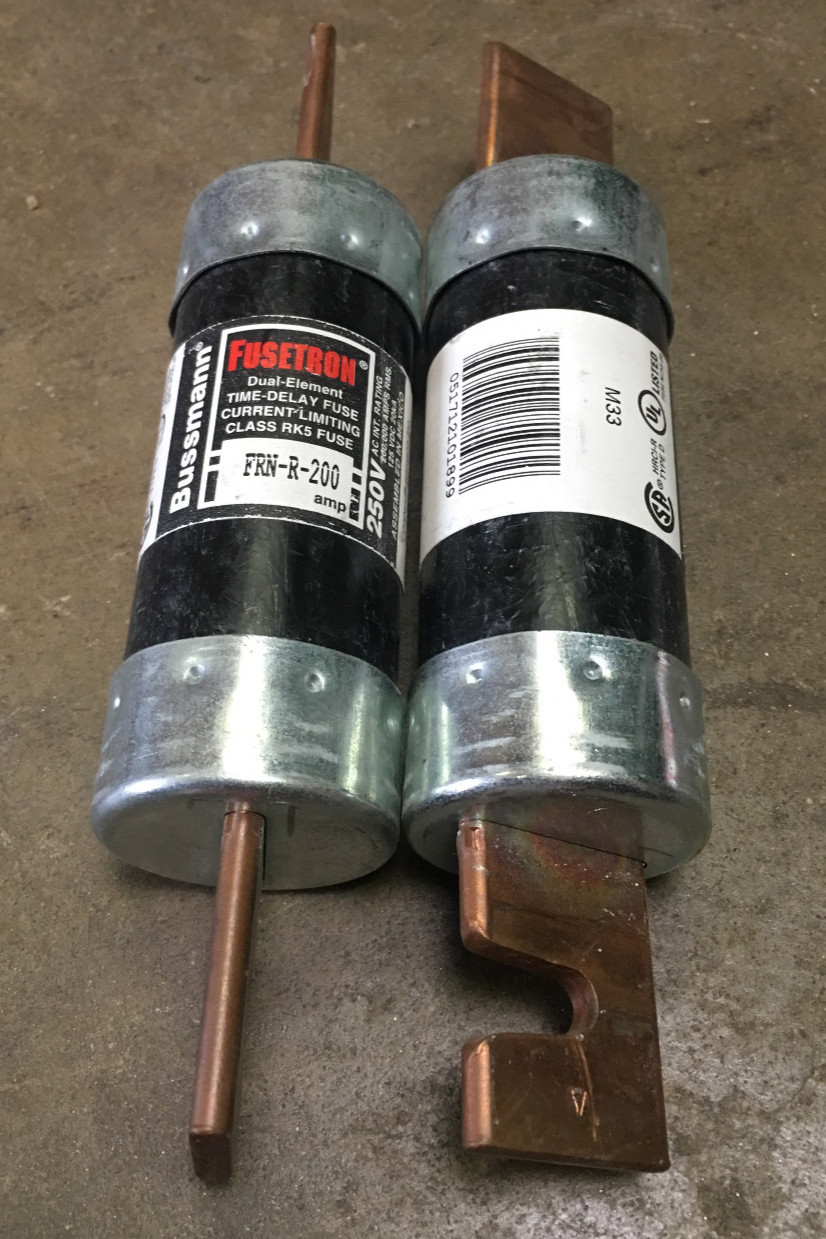 2x USED Fusetron FRN-R-250 250 Amp Fuse Time Delay 250V NIB | eBay