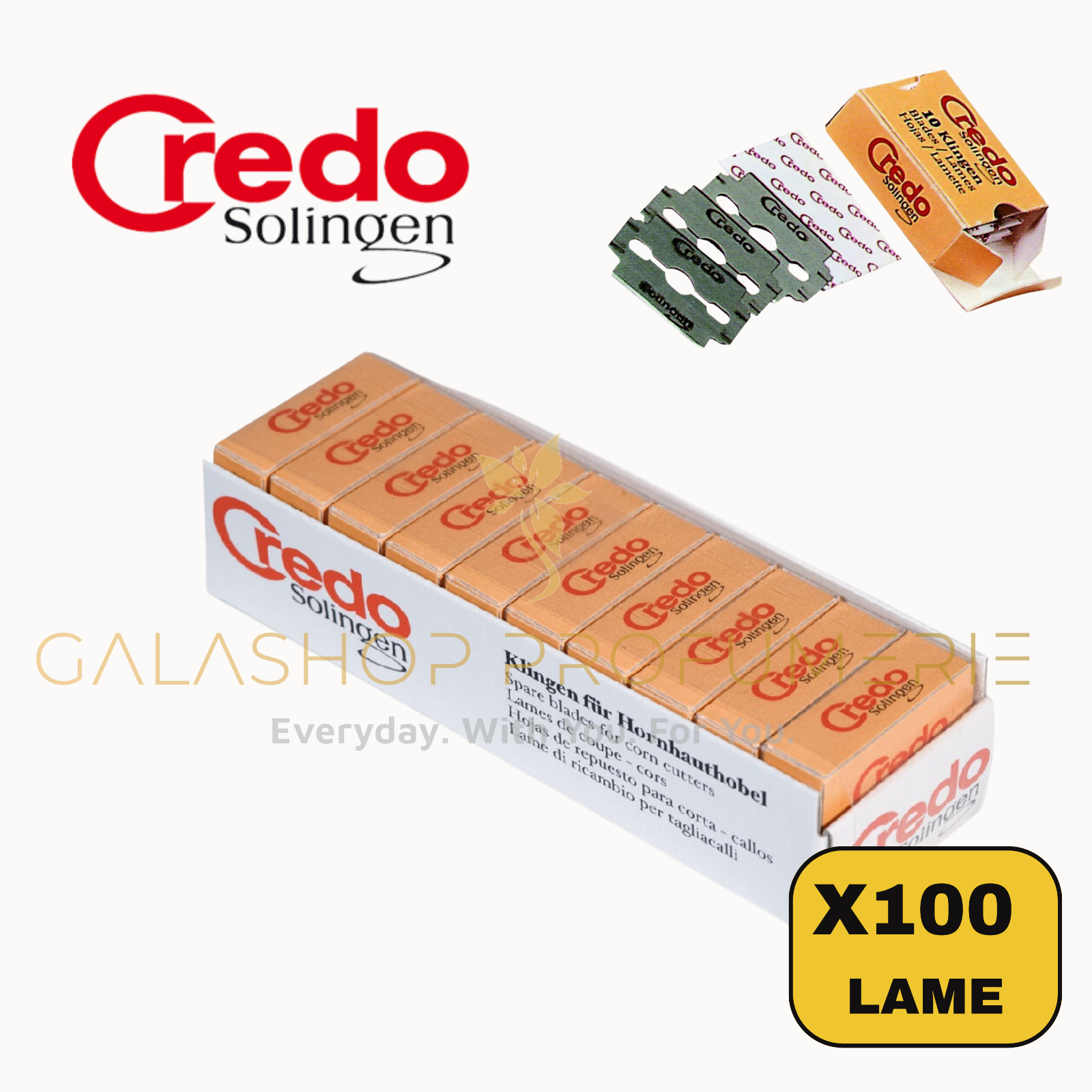 X100 Blades Credo Soligen Callus Cutters Callosita' Pedicure Feet Calli ...