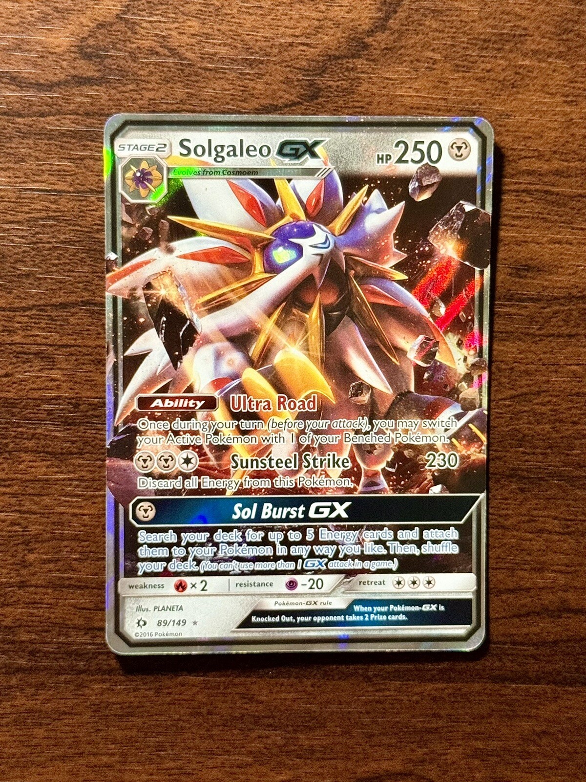 Solgaleo GX 89/149 Sun & Moon Holo Ultra Rare 2016 Pokémon TCG Card | eBay