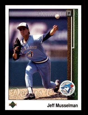 1989 Upper Deck #41 Jeff Musselman Blue Jays 8 - NM/MT | eBay