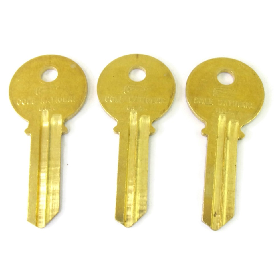 3-pcs K2 Brass Key Blanks Cole National Key | eBay