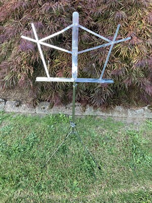 Vintage Metal Collapsible Music Stand With Travel Case, TAY-E, Taiwan ...