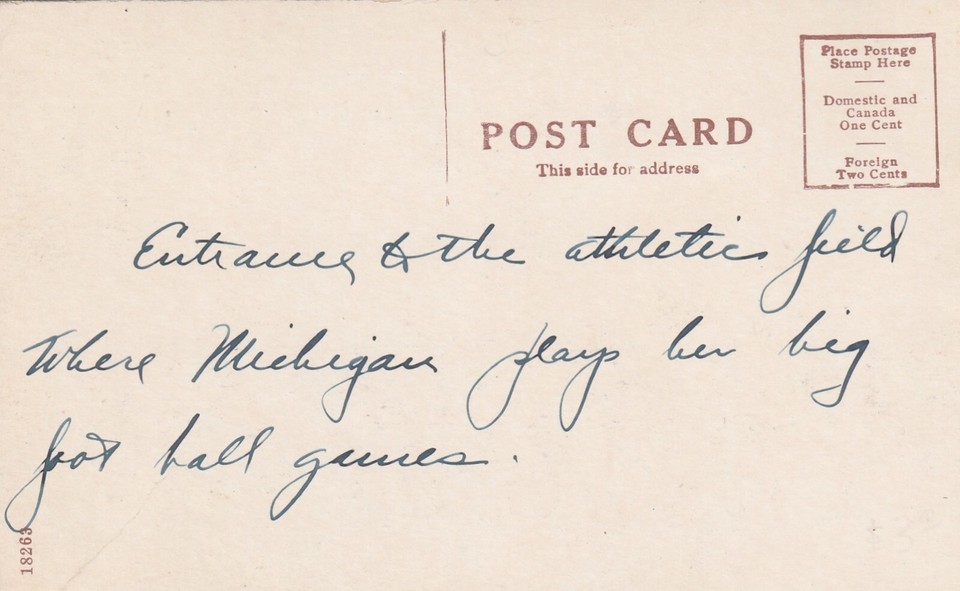 Entrance to Ferry Field, University of Michigan Ann Arbor, Mich ...