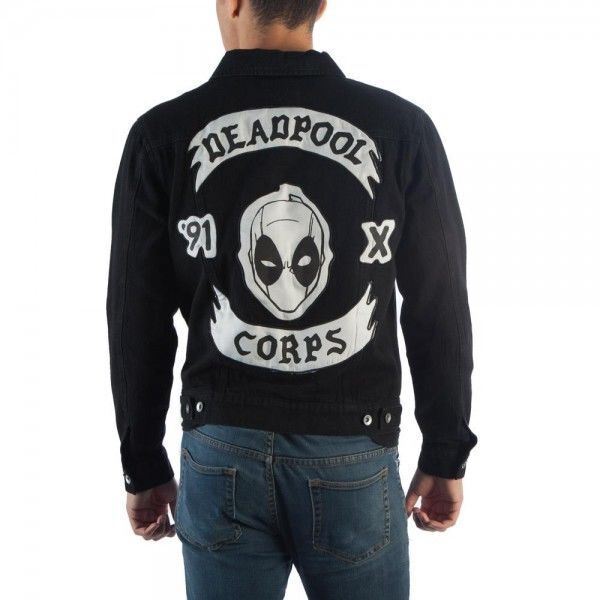 Only Small in Stock - Marvel Deadpool Corps Adult Mens Black Denim ...