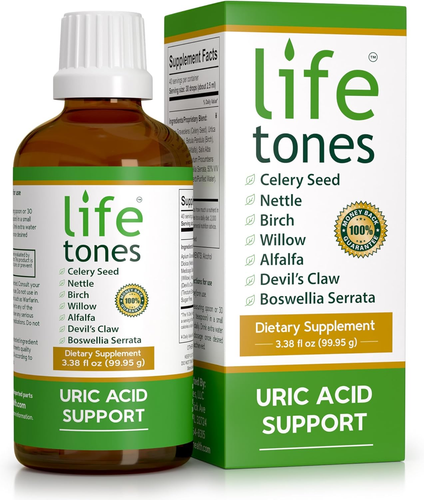 Lifetones Uric Acid Support - Joint Health for Men & Women - Liquid ...