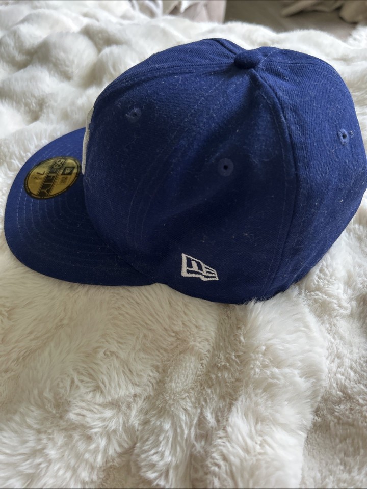 New Era 59Fifty New York Yankees Blue Fitted Flat Cap Mens 7 1/4 57.7cm ...