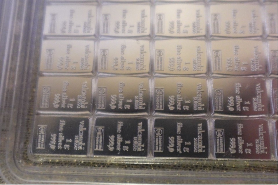 Valcambi 100 x 1 Gram Silver CombiBar - In Assay Card | eBay