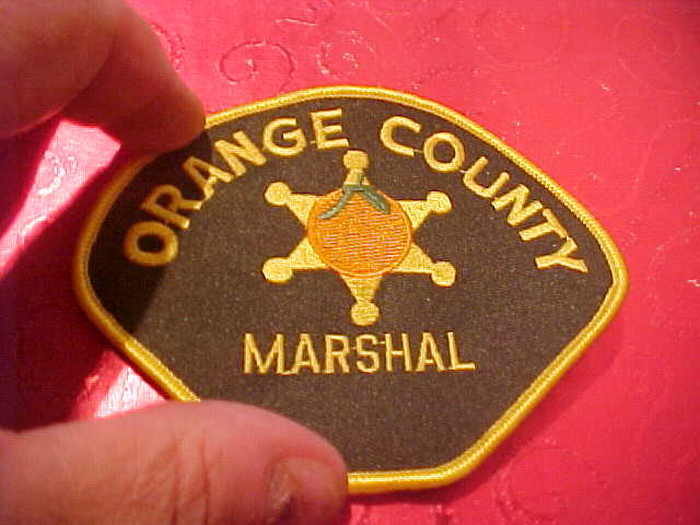 ORANGE COUNTY CALIFORNIA MARSHAL POLICE PATCH SHOULDER SIZE UNUSED | eBay