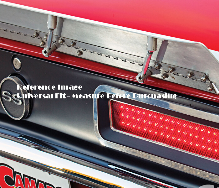 Black 9.5" Bumper Lip Diffuser Splitter Spoiler Support Rod Bar for ...